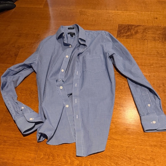J. Crew | Shirts | J Crew Blue Checkered Casual Shirt | Poshmark